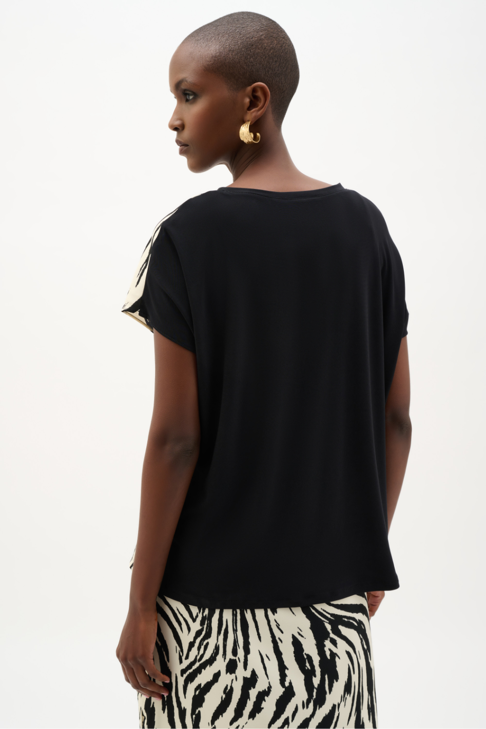Joseph Ribkoff Recycled Woven Animal Print Top | 262049 – Labels By The Bay