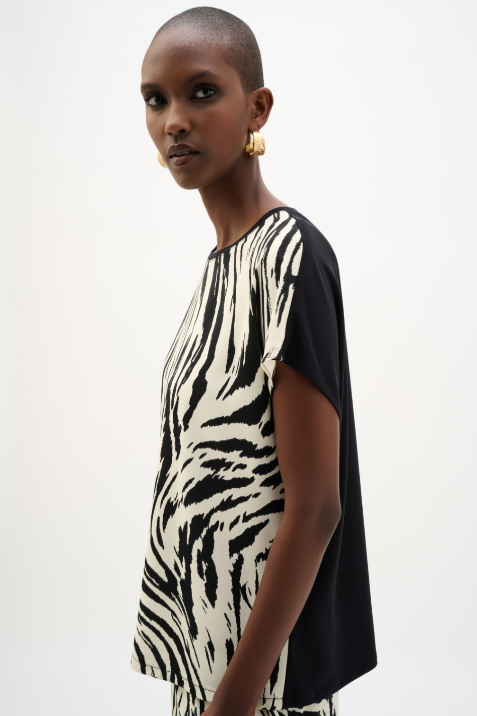 Joseph Ribkoff Recycled Woven Animal Print Top | 262049 – Labels By The Bay