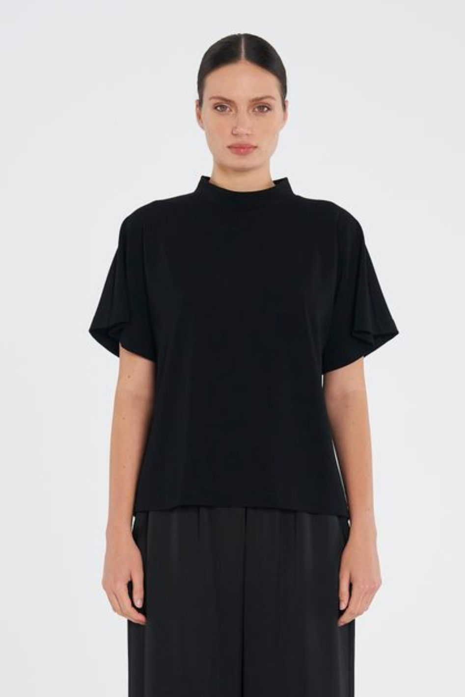 Mela Purdie Flute Shell | Powder Knit | Black – Labels By The Bay