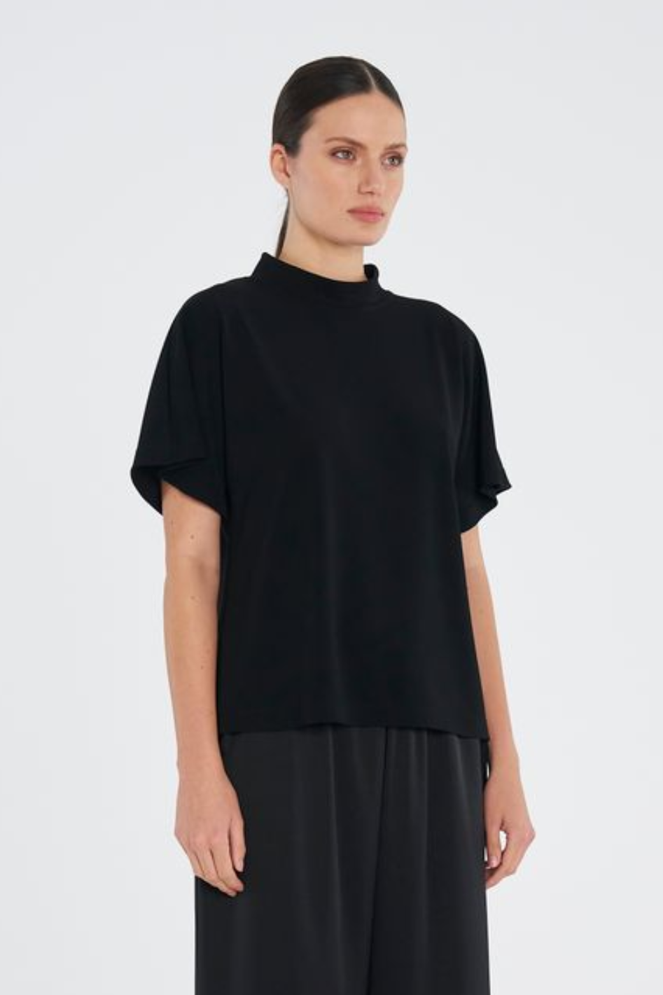 Mela Purdie Flute Shell | Powder Knit | Black – Labels By The Bay