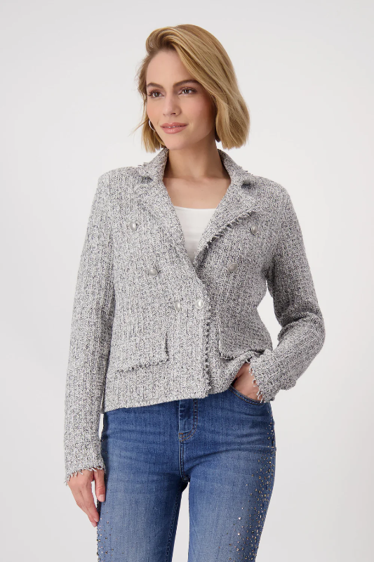 Monari Knitted Jacket | Chrome 808697 – Labels By The Bay